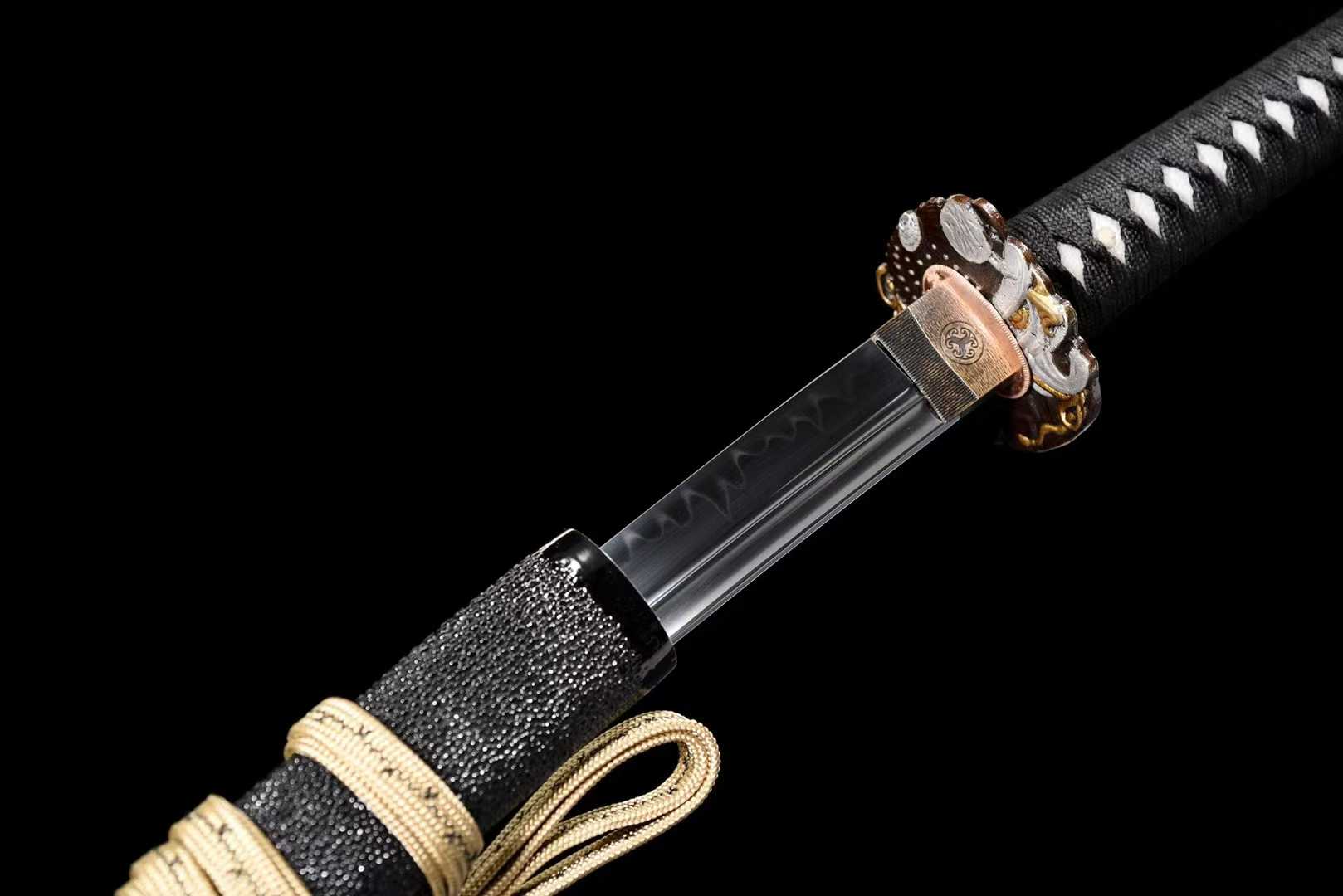 Kiếm Nhật Katana Tiểu Ô Hoàn Hắc Vũ Sĩ Phiên Bản 26 Inch